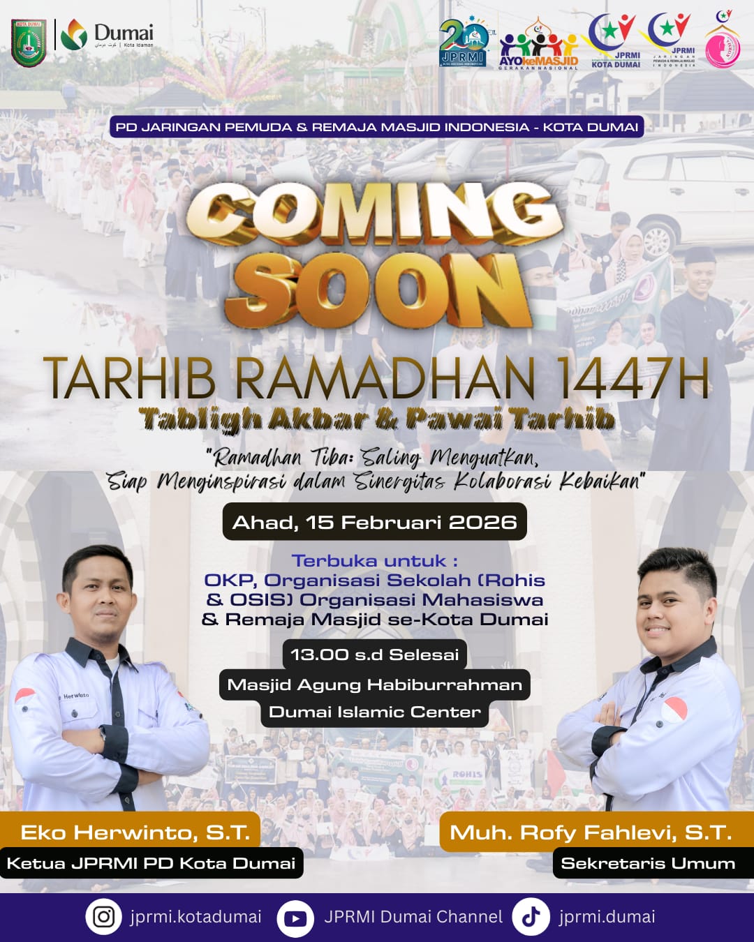 TARHIB RAMADHAN 1447H : Tabligh Akbar & Pawai Tarhib Keliling – Kota ...